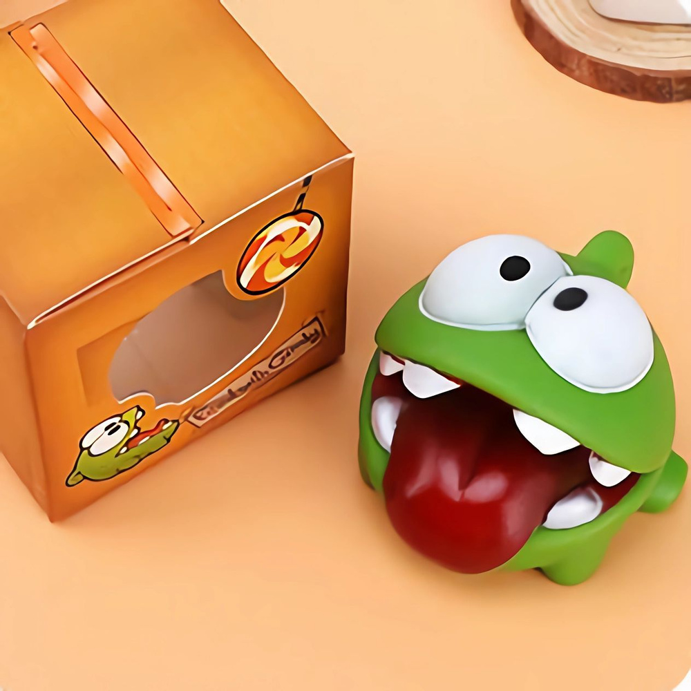 амням;Интерактивная игрушка Cut the Rope серия Ам Ням 7.5 см;зелёный ...