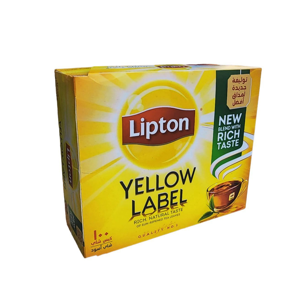 Чай LIPTON (ЛИПТОН) черный с ярлыком 100 пакетиков сундучок (100 ...