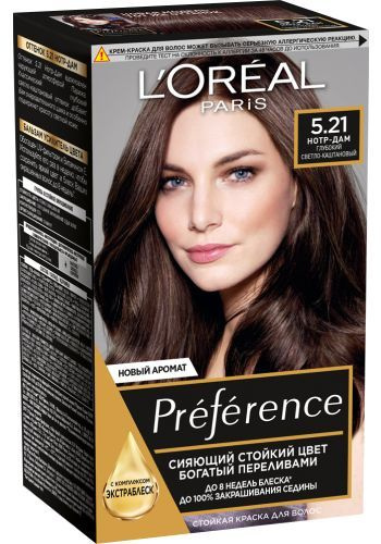 L'Oreal Paris Краска для волос Preference, 5.21 Нотр-Дам, Глубокий ...