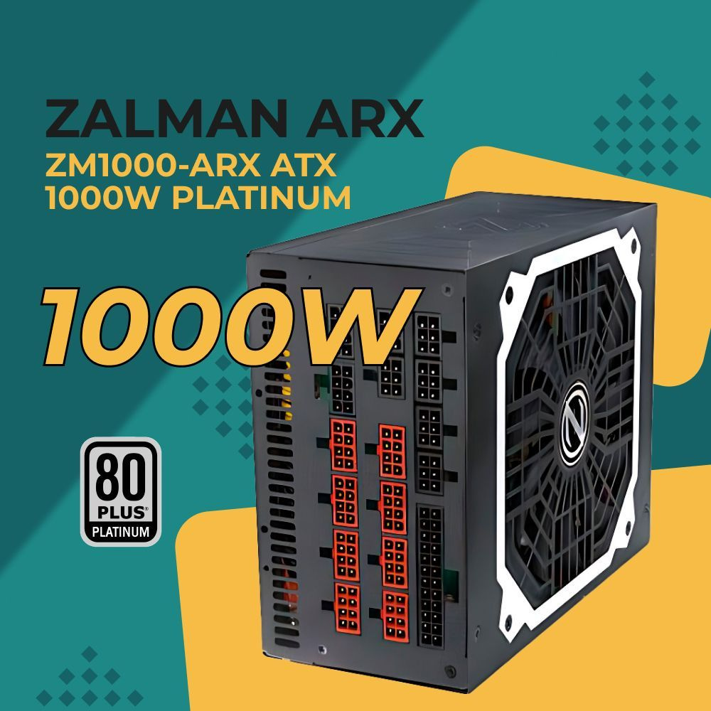 Zalman Блок питания компьютера ZM1000-ARX, 1000 Вт - купить с доставкой ...