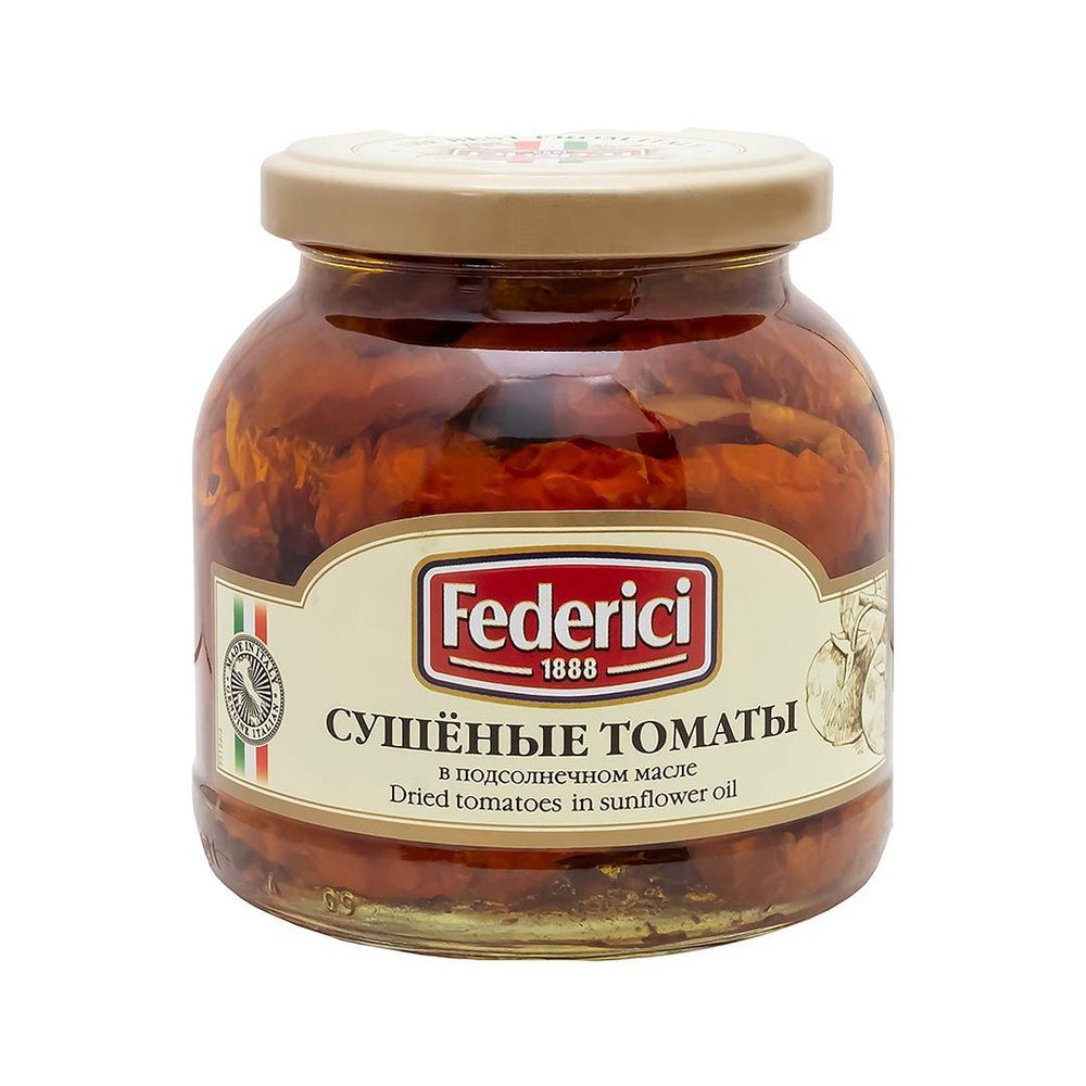 Томаты Federici сушеные в подсолнечном масле, 280 г - купить с доставкой по выгодным ценам в ...