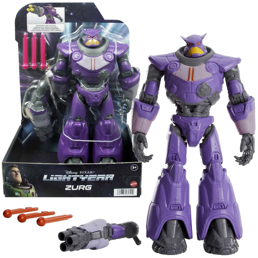 Disney и Pixar Lightyear, 10-дюймовая фигурка Zurg, для детей от 4 лет ...