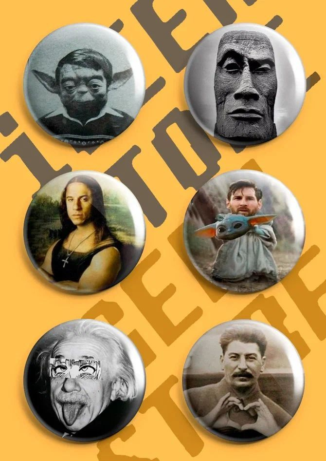 Набор значков Мемы 9 37 мм - купить с доставкой по выгодным ценам в интернет-магазине OZON ...