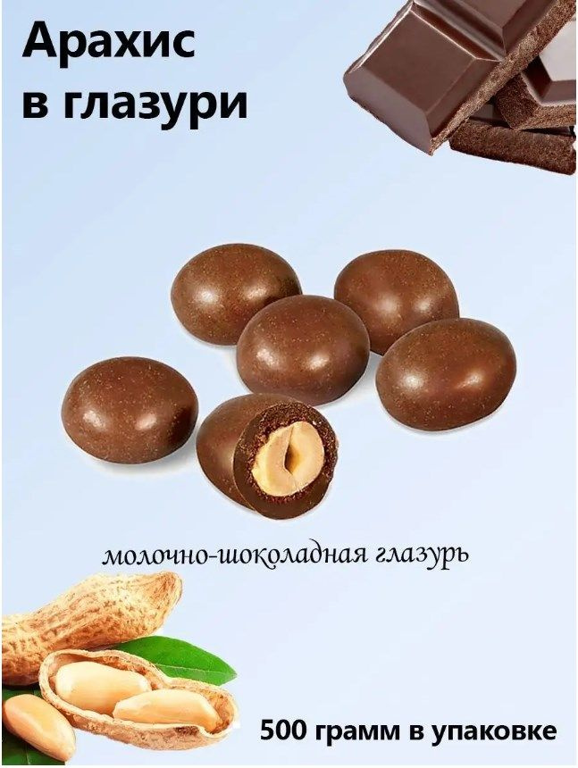 Драже "Арахис Антонович" в молочно-шоколадной глазури, 500гр - купить с ...