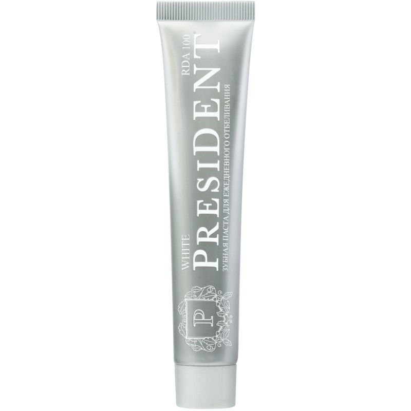 Зубная паста President White RDA 100 для ежедневного отбеливания, 75г ...
