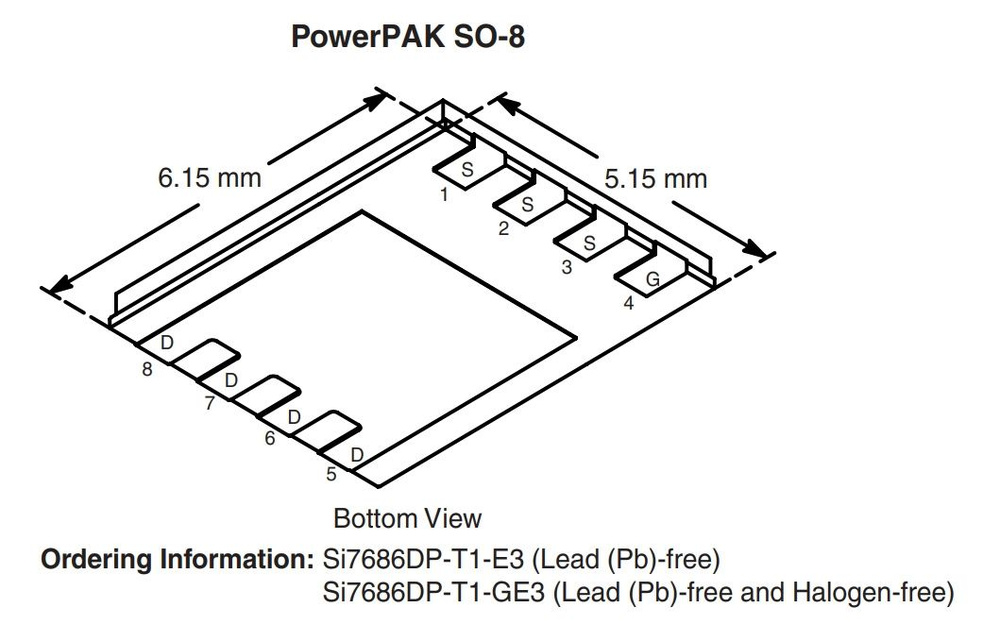 Микросхема Si7686DP N-Channel MOSFET 30V 35A POWERPAK-SO-8 - купить с доставкой по выгодным ...