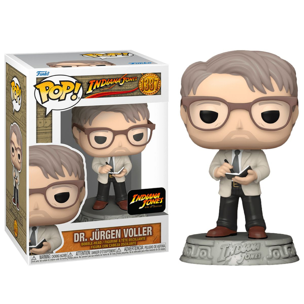Фигурка Funko POP Dr. Jurgen Voller Mads Mikkelsen со стикером из фильма Indiana Jones and the ...