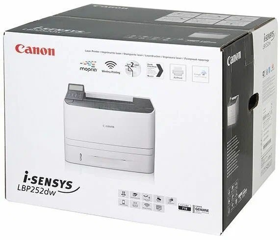 Принтер Canon LBP252DW A4, Wi-Fi, Ч/Б, Монохромный печать, купить по ...