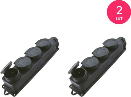 Розетка силовая штепсельная TDM Electric / ТДМ Электрик 2Р+РЕ 16А 250В ...