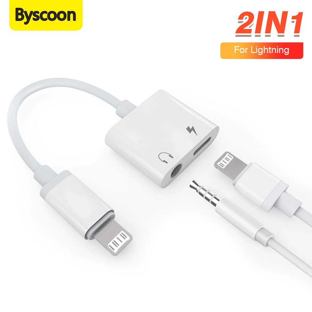 2in1 Переходник разветвитель для наушников и зарядки смартфона iphone ...
