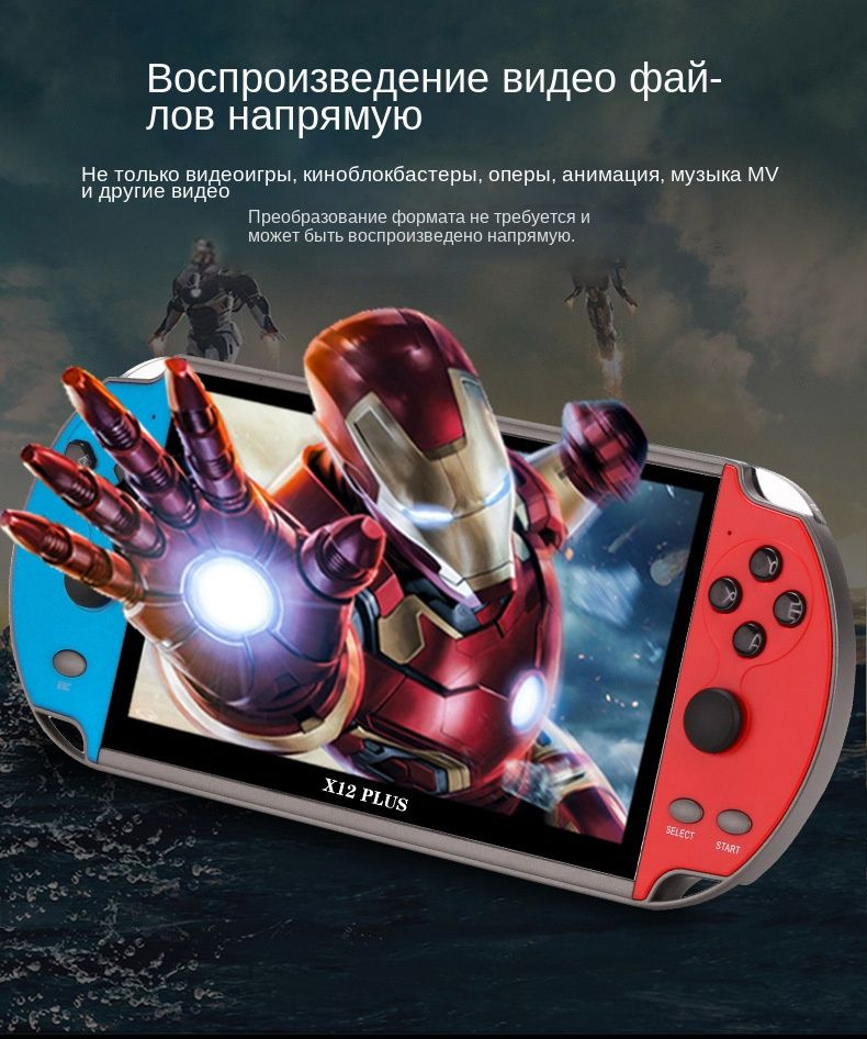 Игровая портативная приставка PSP X12 Plus с встроенной памятью 16 ГБ ...