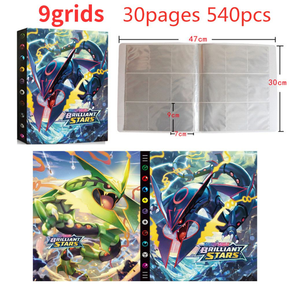 Альбом Pokemon 540 карточек Anime Game Pikachu коллекция подарок детям ...