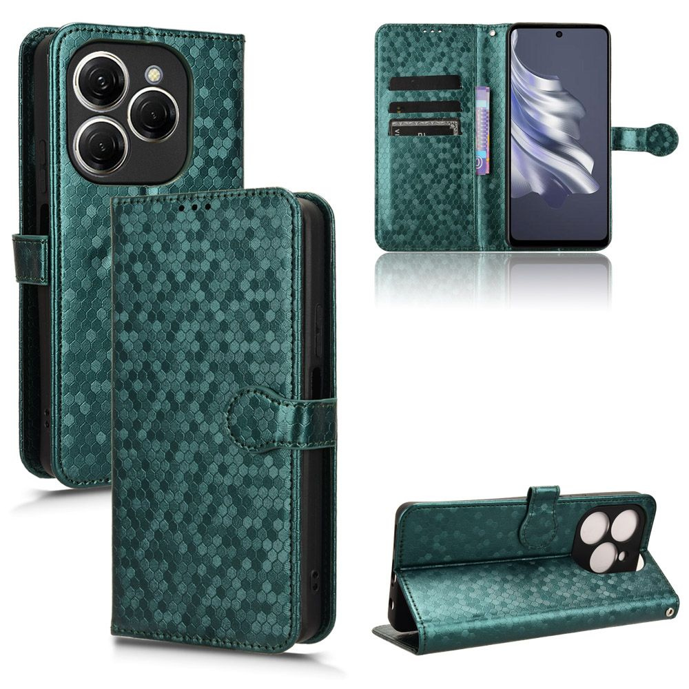 Чехол книжка для Tecno Spark 20 Pro Техно Спарк 20 Про C хлястиком и отделением под карты