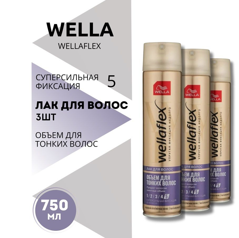 Wella Лак для волос, 250 мл - купить с доставкой по выгодным ценам в ...