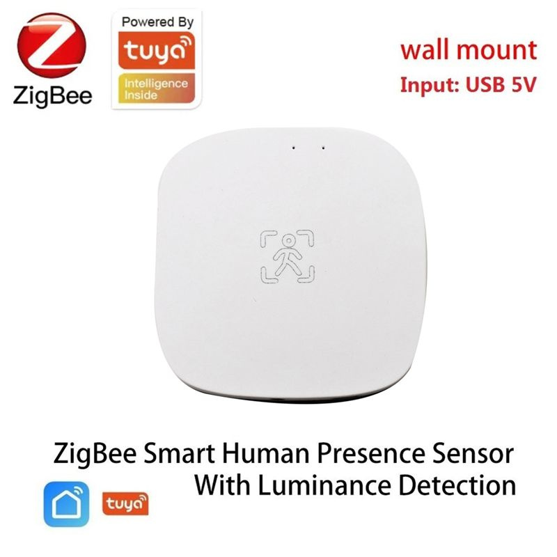 Датчик присутствия человека Tuya ZigBee mmWave с настенным креплением купить на OZON по низкой ...