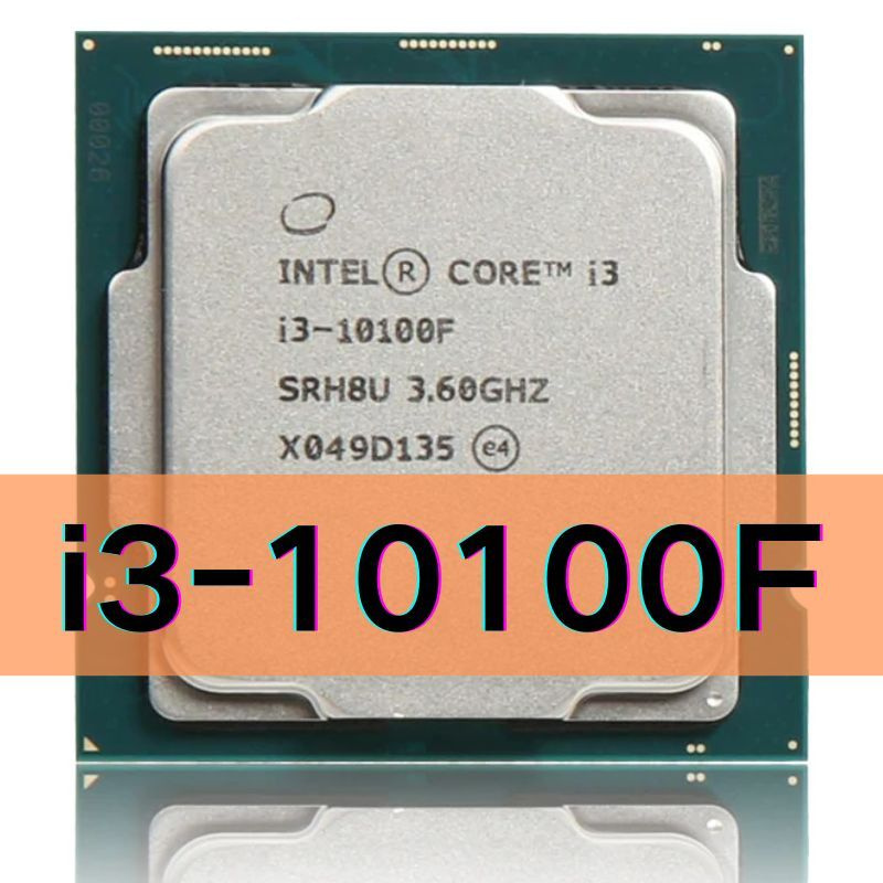 Процессор Intel i3-10100F Core i3 10-го поколения, OEM (без кулера), 4 ...