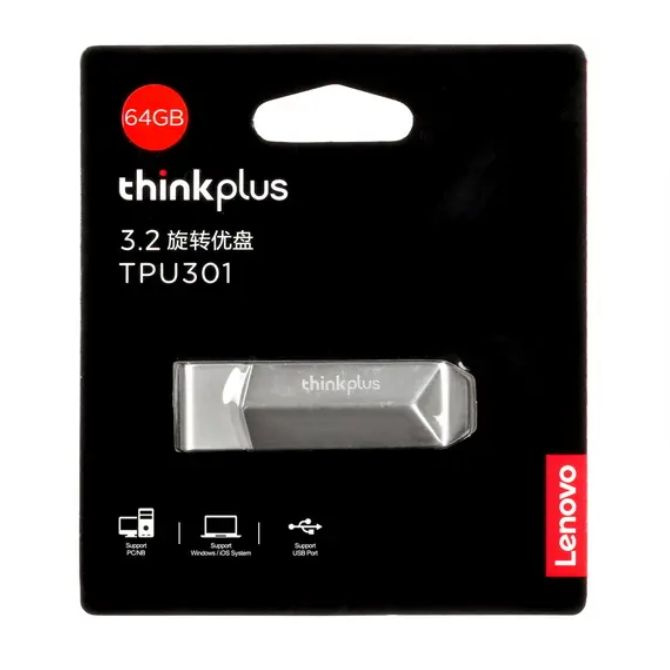 USB-флеш-накопитель Lenovo ThinkPlus Spin Drive 36005619 64 ГБ купить c ...