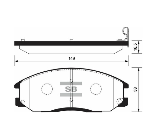 Колодки тормозные Sangsin Brake SP1157 Передние - купить по низким ...