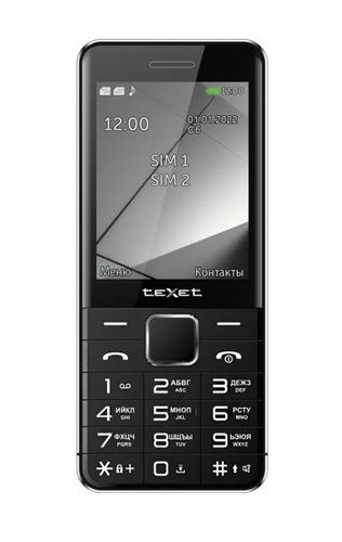 Мобильный телефон Texet Телефон TM-425 Dual Sim, черный - купить по выгодной цене в интернет ...