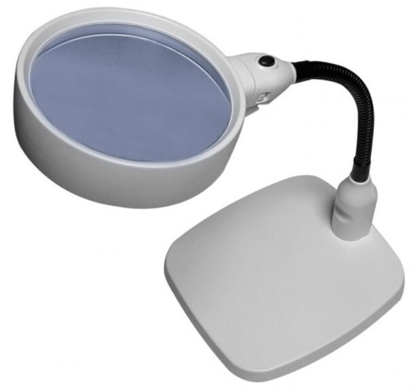 Лупа Kromatech настольная 8x, 138 мм, на гибком штативе с подсветкой (6 LED) 7765 купить на OZON ...