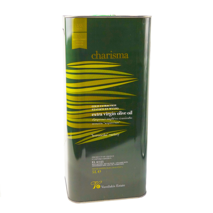 Оливковое масло Charisma extra virgin, о.Крит, Греция, жест.банка, 5л ...