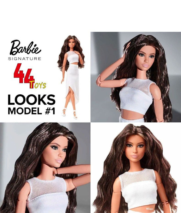 Кукла Barbie Looks (Барби Лукс) Брюнетка GTD89 коллекционная Лина №1 ...