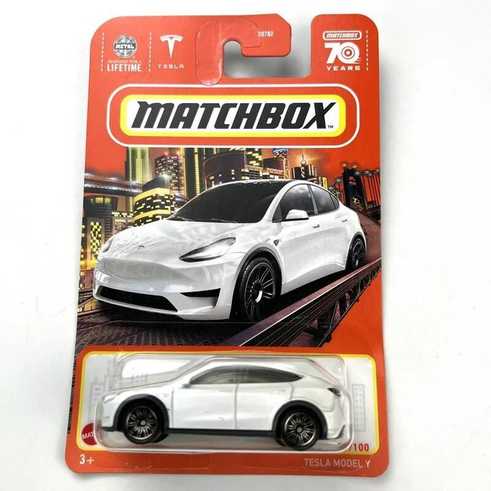 Машинка 2023 matchbox 30782 1:64 TESLA MODEL Y Die cast alloy trolley ...