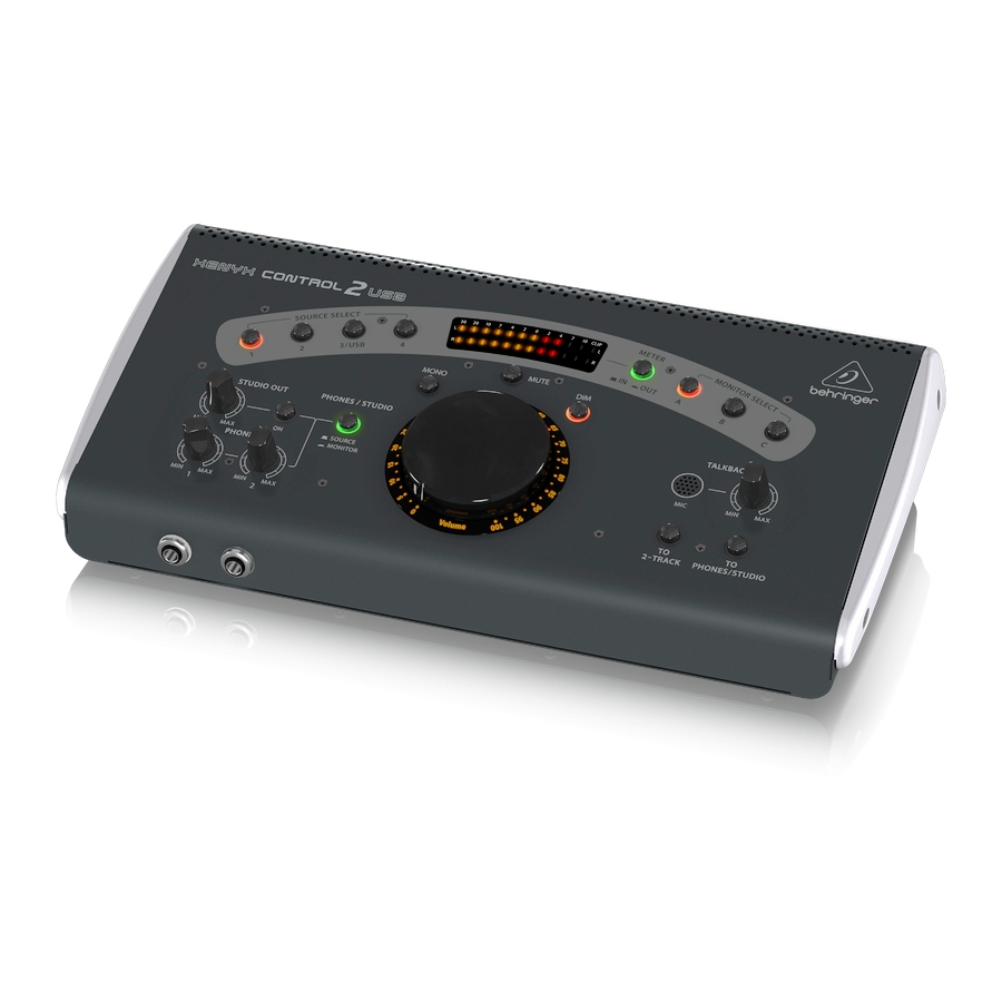 Behringer CONTROL2USB Студийный контроллер для мониторов, мониторный ...