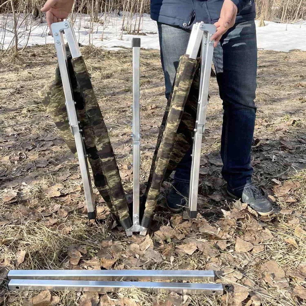 Раскладушка Медведь 190x65x40 см с чехлом (складная конструкция, каркас ...