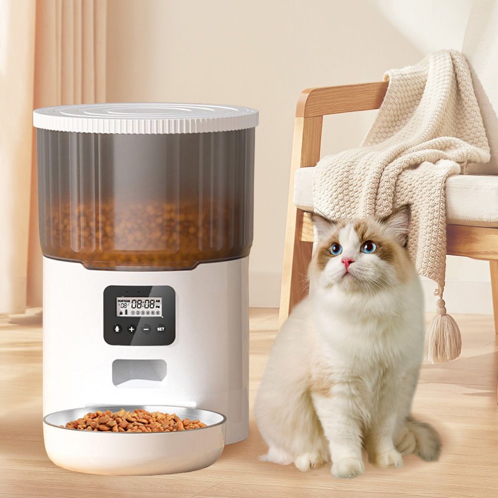 Автоматическая Кормушка для Кошек,Дозатор корма для кошек ,голосовое ...