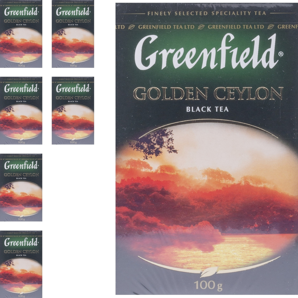 Чай Greenfield Golden Ceylon black tea 100 г (комплект из 6 шт ...