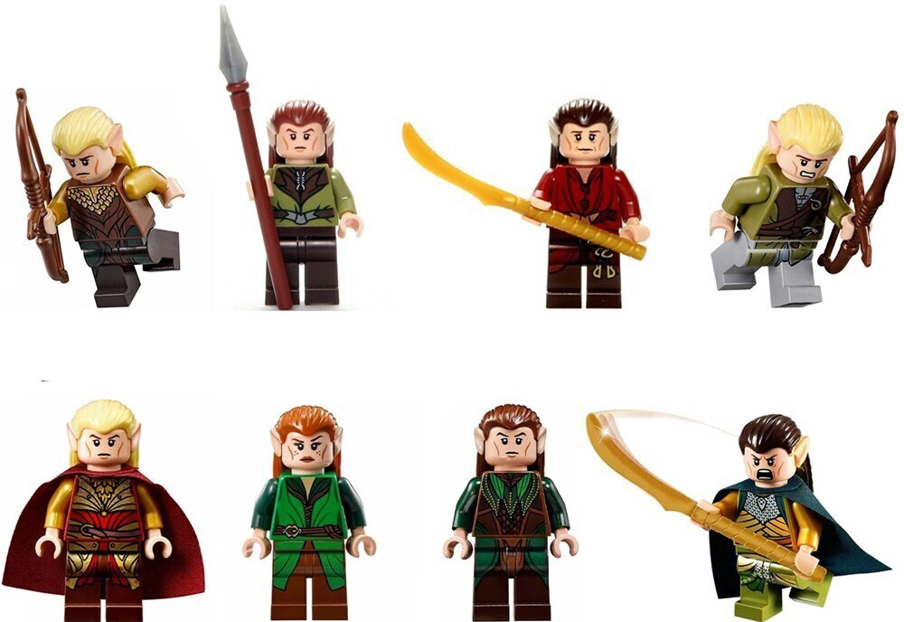 Набор из 8 фигурок Хоббит Нежданное путешествие для конструктора ...