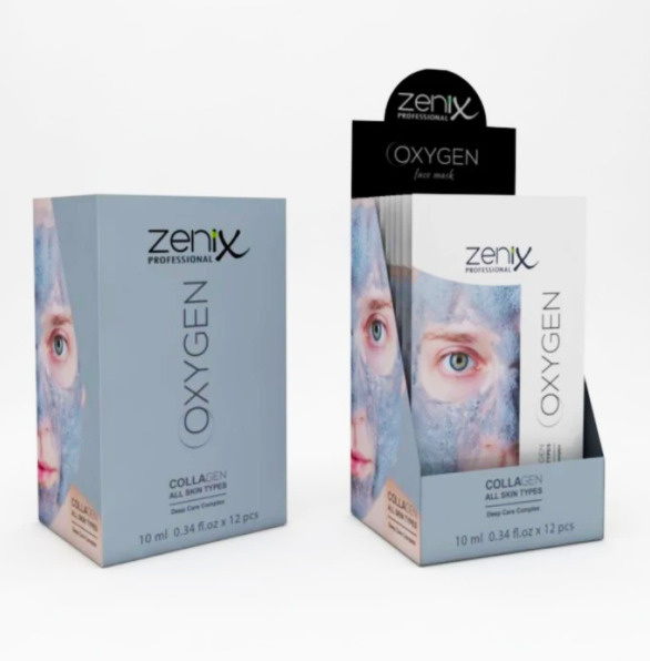 Zenix Professional Oxygen Collagen Bubble Face Mask Набор очищающих ...