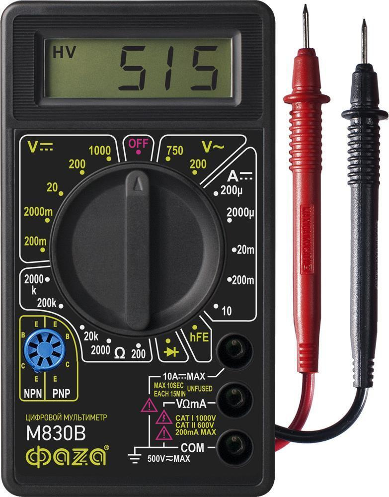 Мультиметр ФАZА M830B цифровой купить на OZON по низкой цене (161503902)