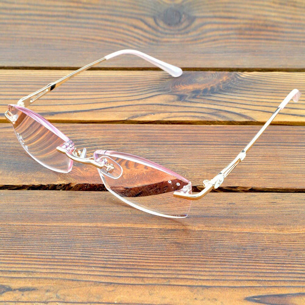 Роскошные модные очки для чтения прямоугольная золотая оправа легкие ...