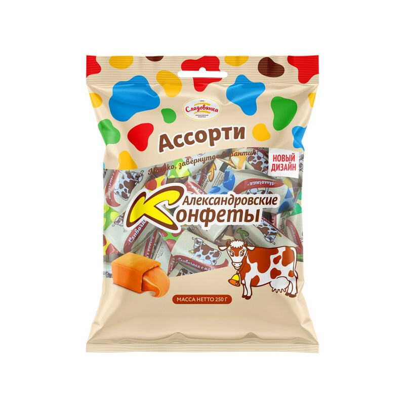 Конфеты Александровские коровки Ассорти, 250г - купить с доставкой по ...
