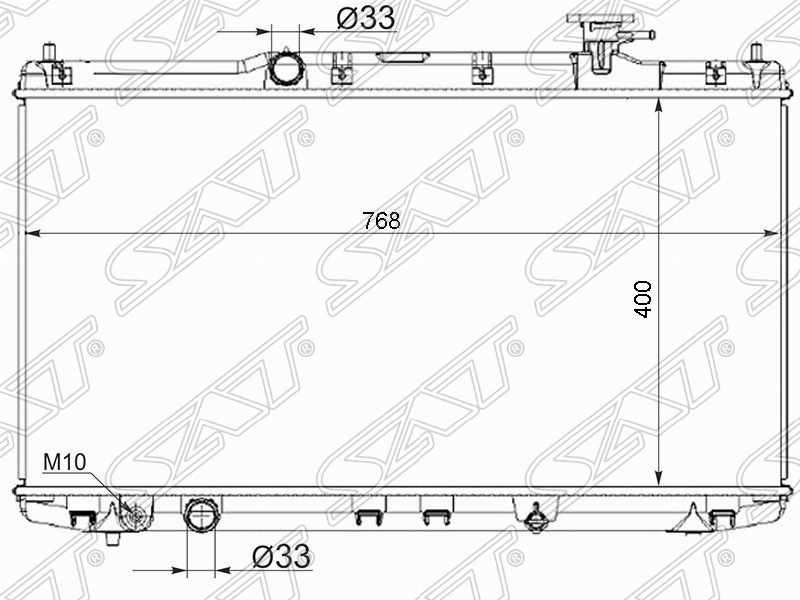 Радиатор Honda Accord 1220 - SAT арт. HD0003CR - купить по выгодной ...
