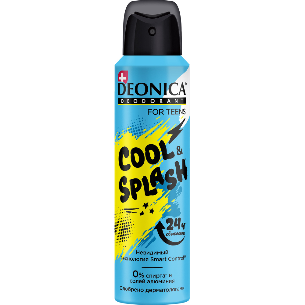 DEONICA Дезодорант-спрей Cool & Splash, 150 мл / - купить с доставкой ...