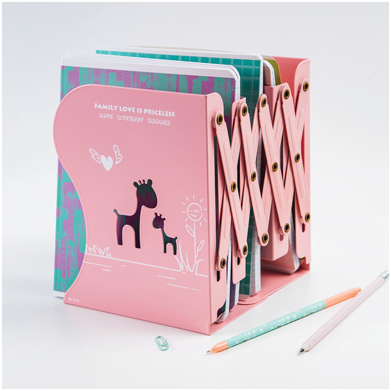 Подставка для книг MESHU, 3 отделения, раздвижная, розовая - купить с доставкой по выгодным ...