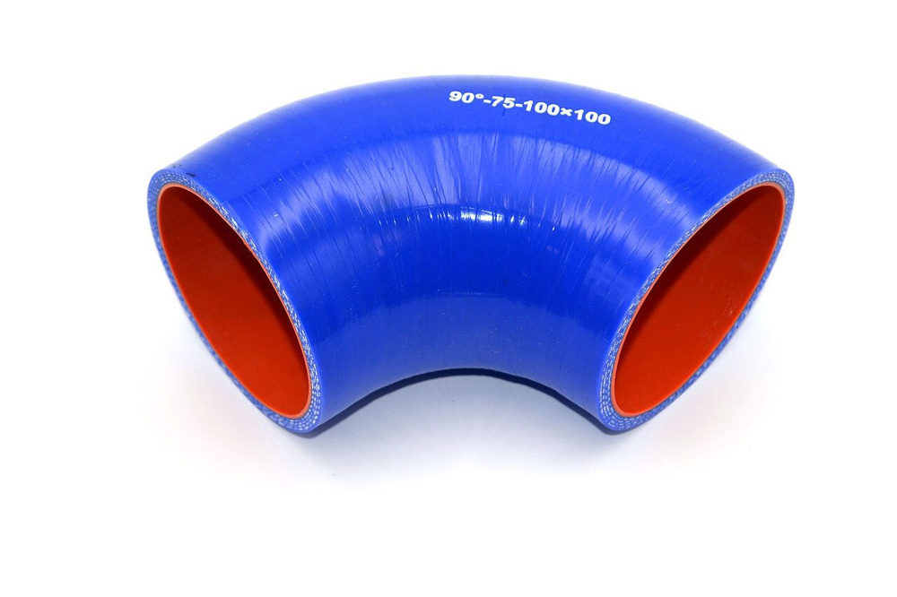Патрубок силиконовый угловой Ф 75 мм L 100х100 мм, 90 град. - купить с доставкой по выгодным ...