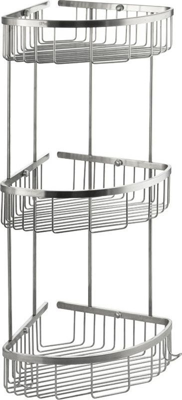 GFmark - Полочка 22 см тройная угловая овальная , решётка купить на OZON по низкой цене (835700755)