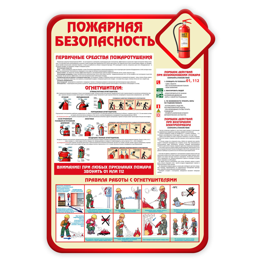 Стенд информационный" Пожарная безопасность" - купить с доставкой по ...