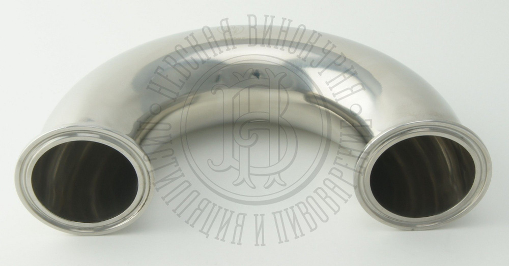 Труба, отвод УГОЛ 180 град. (U-образ.) под кламп-соединение 2 дюйма ...