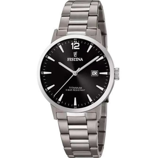 Титановые мужские наручные часы Calendario Titanium F20435/3 Festina ...