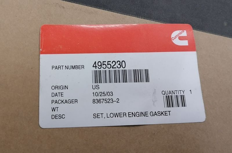 Прокладки двигателя КАМАЗ, ПАЗ дв.Cummins ISBe, ISDe, QSB (комплект ...