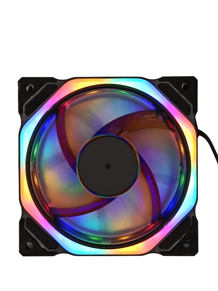 Вентилятор компьютерный 120 мм RGB Molex+3pin - купить кулер по выгодной цене в интернет ...