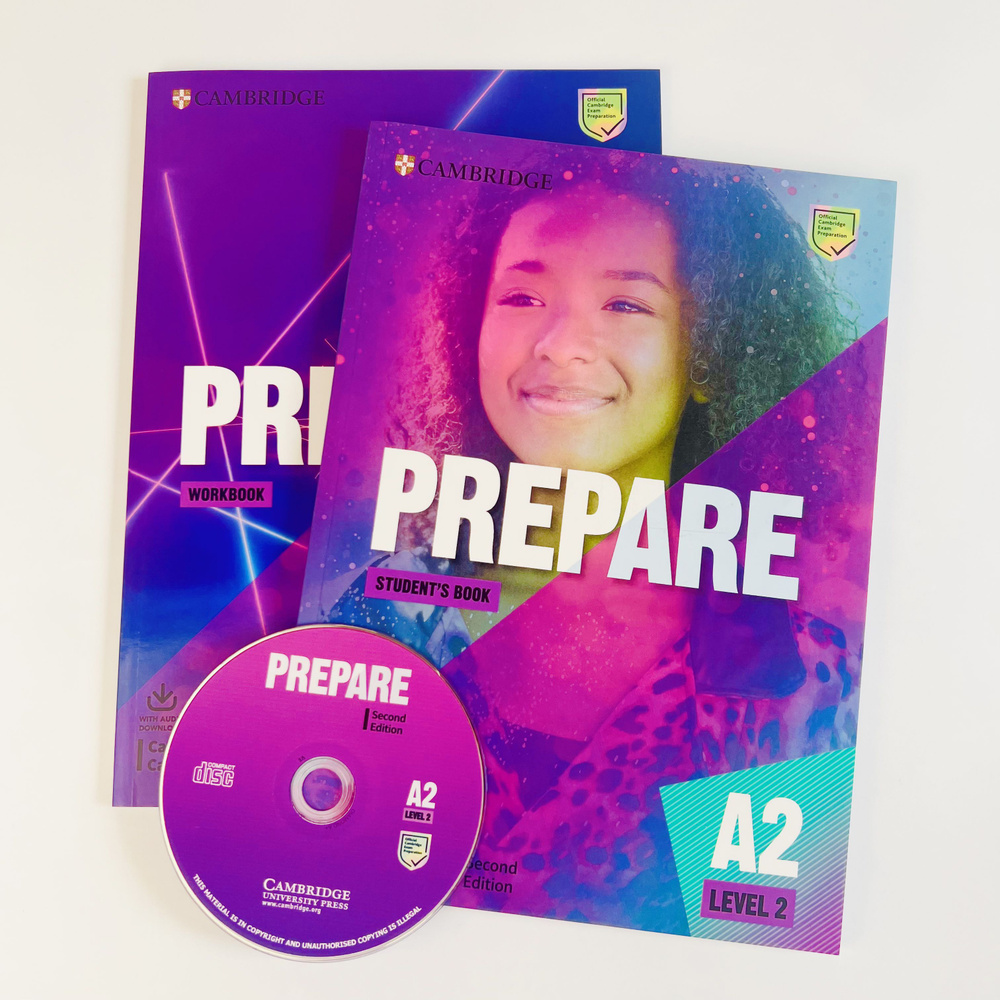 Prepare A2. Level 2: Student's Book+Workbook+CD комплект - купить с ... Prepare A2. Level 2: Student's Book+Workbook+CD комплект - купить с ...