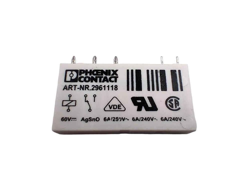 Phoenix contact 2961118 REL-MR- 60DC/21 одиночное реле - купить с ...