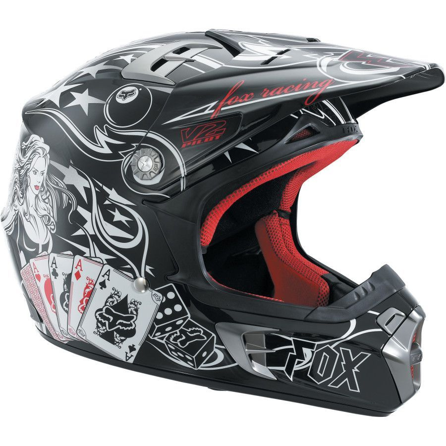 Шлем Fox Racing V2 Pilot (Оригинал) купить на OZON по низкой цене ...