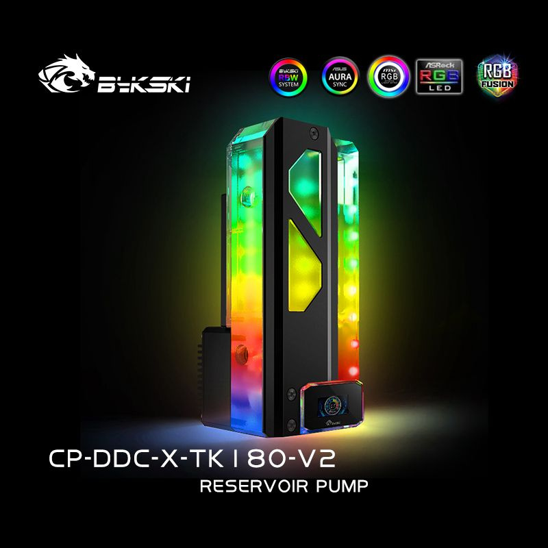 Bykski CP-DDC-X-TK180-V2, RGB Square AIO Warer Pump Res Res, встроенный ...
